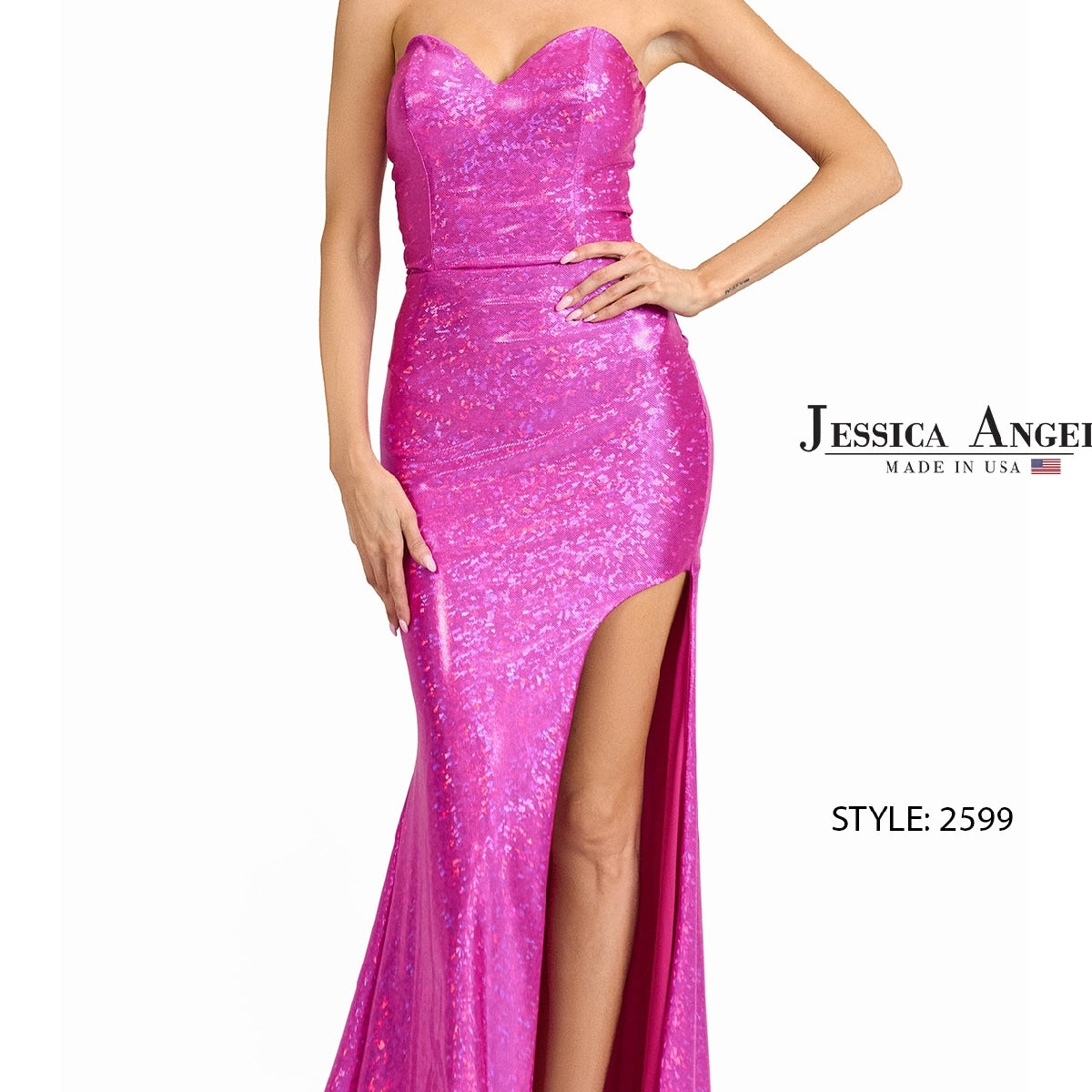 Strapless Sweetheart Long Prom Dress with Sequins