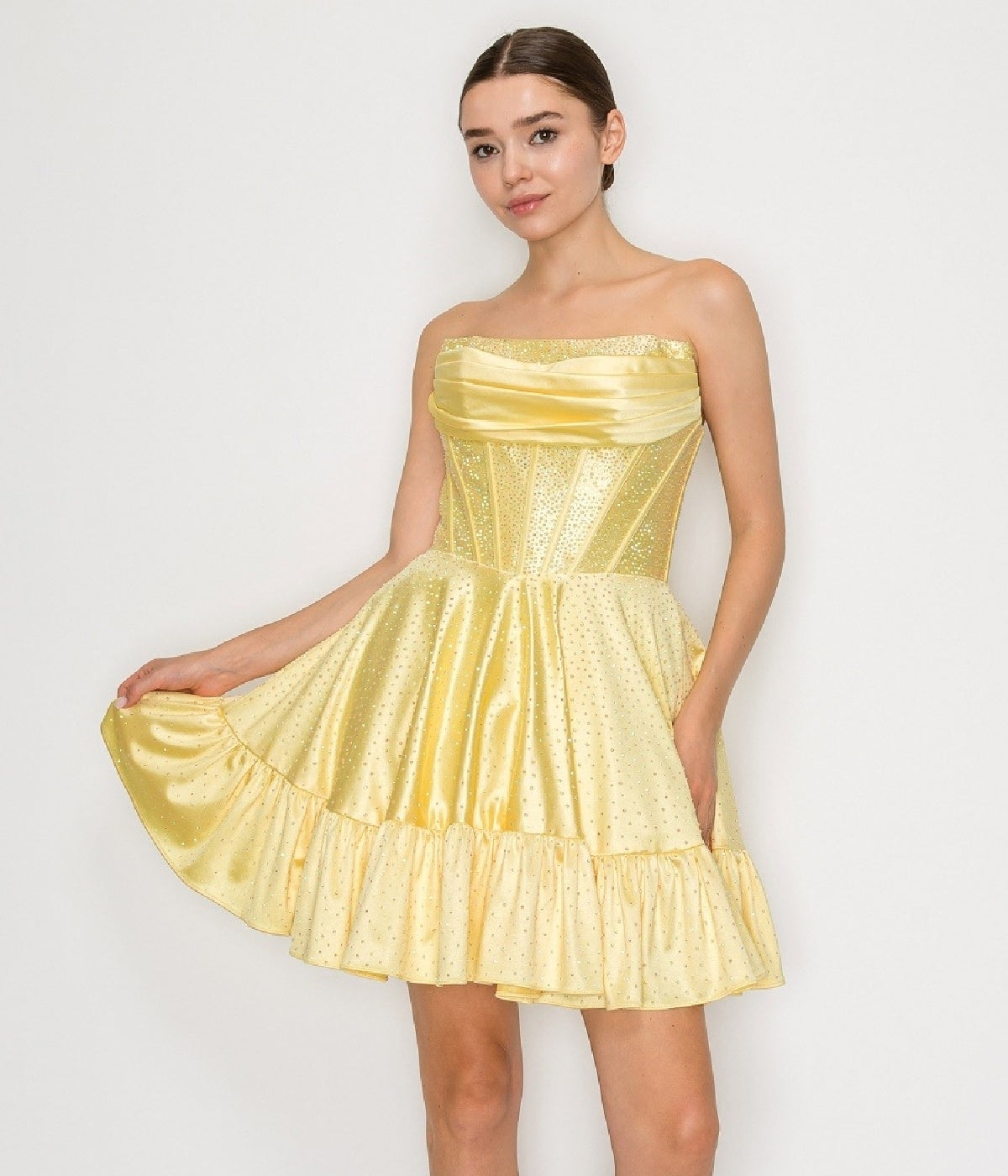 PolyUSA 9942 Short Homecoming Dress– PromGirl