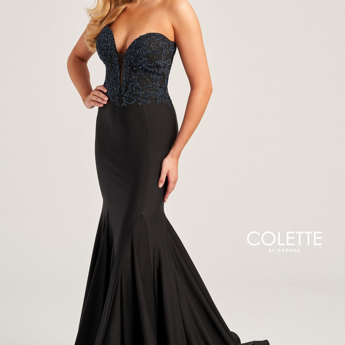 Strapless Long Corset Mermaid Prom Dress - PromGirl