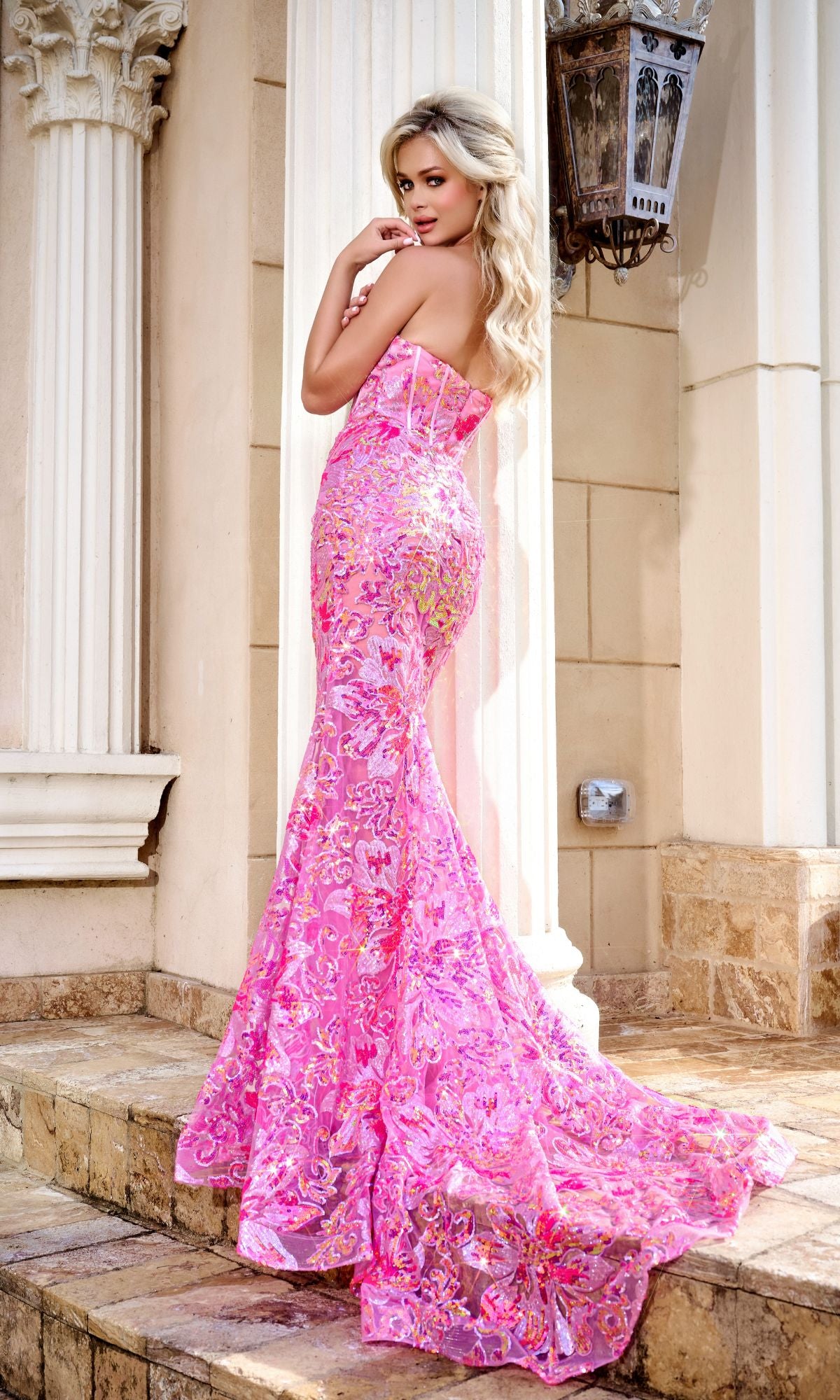 Portia & Scarlett PS24347 Pink Prom Dress
