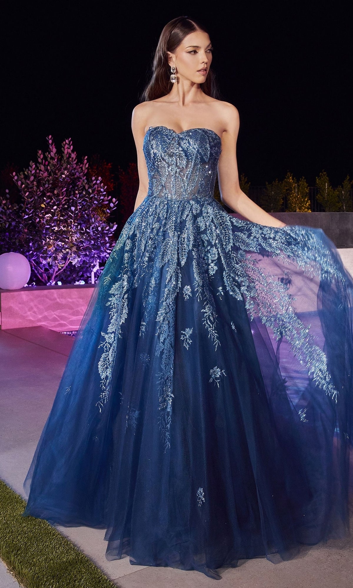 Long Strapless Sweetheart Prom Ball Gown - PromGirl