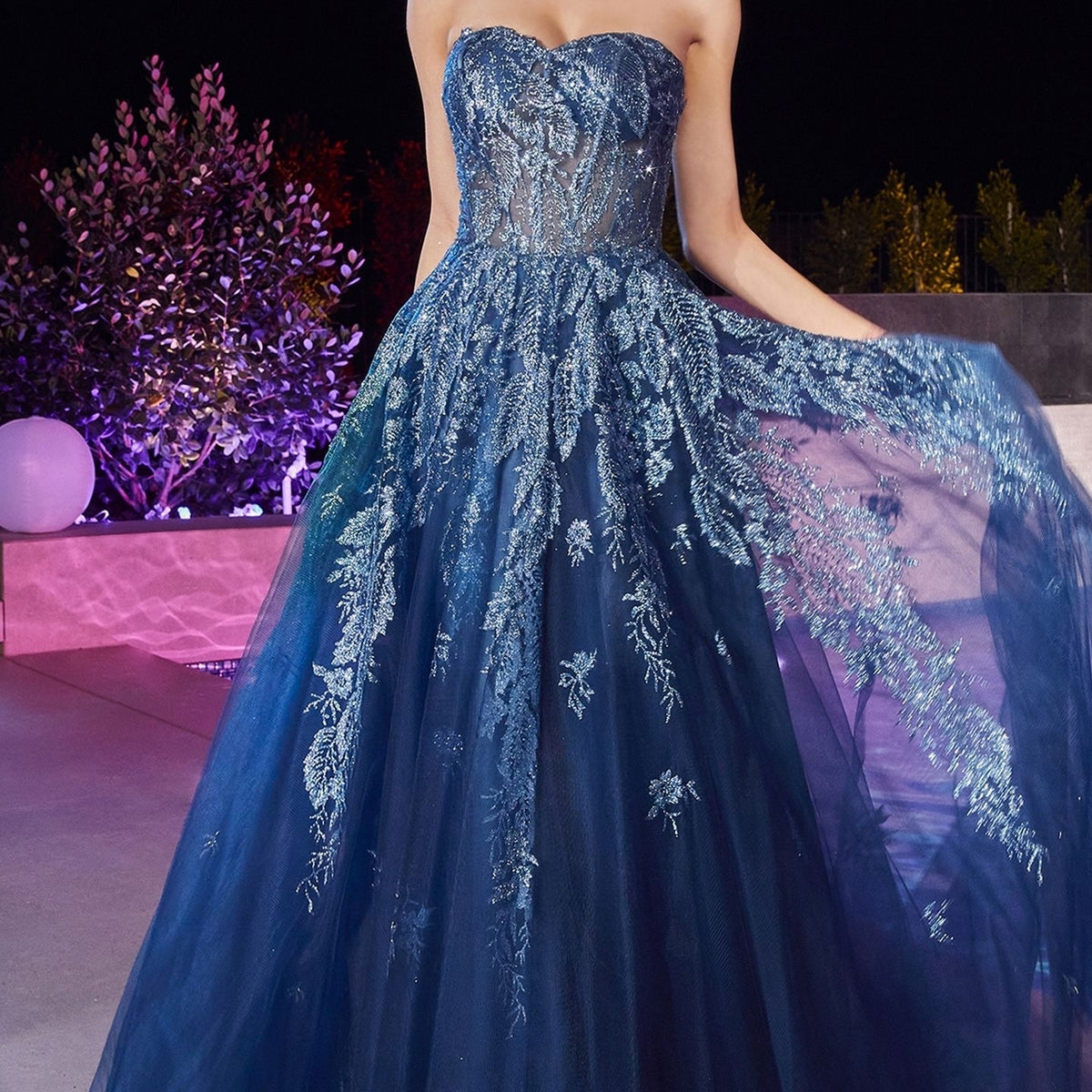 Long Strapless Sweetheart Prom Ball Gown - PromGirl