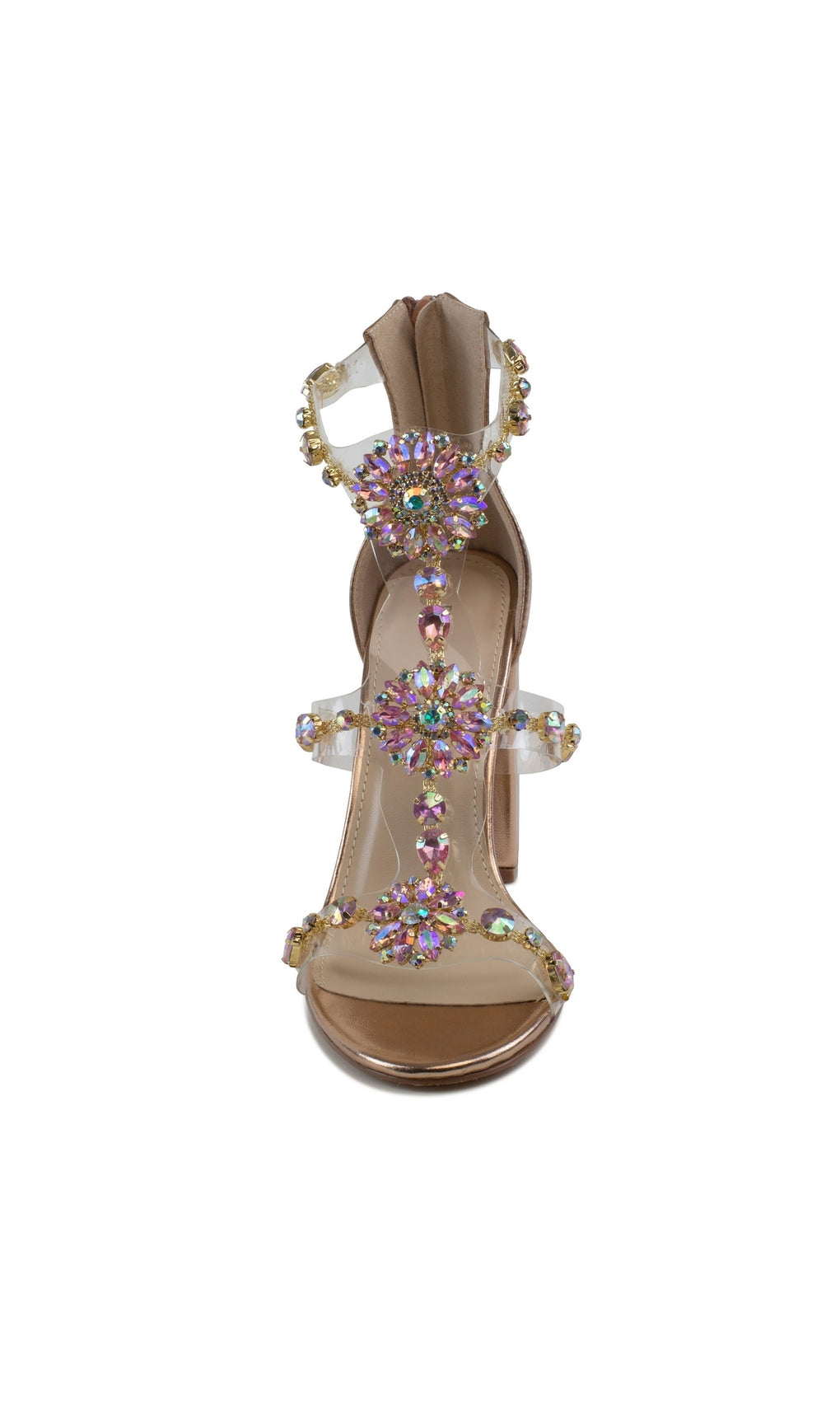 Ara High Heel Rose Gold Prom Shoes 4604