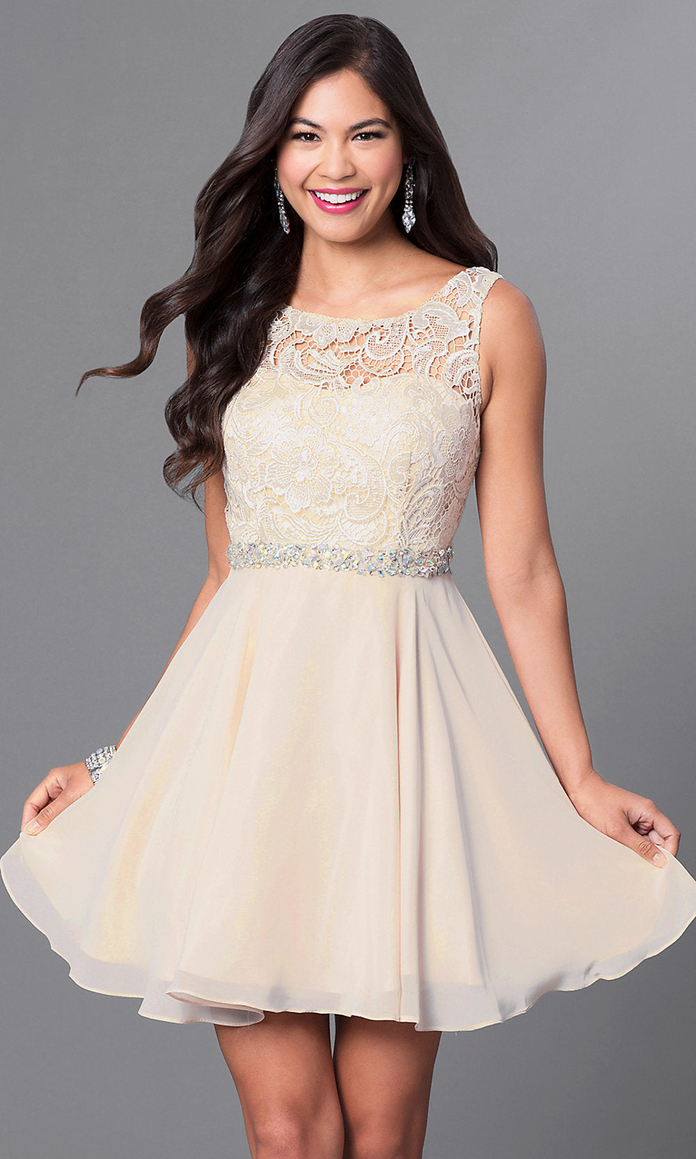 Quinceanera Damas Dresses Gold