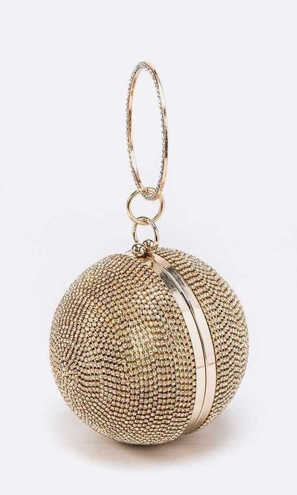 Rhinestone Disco Ball Clutch Purse