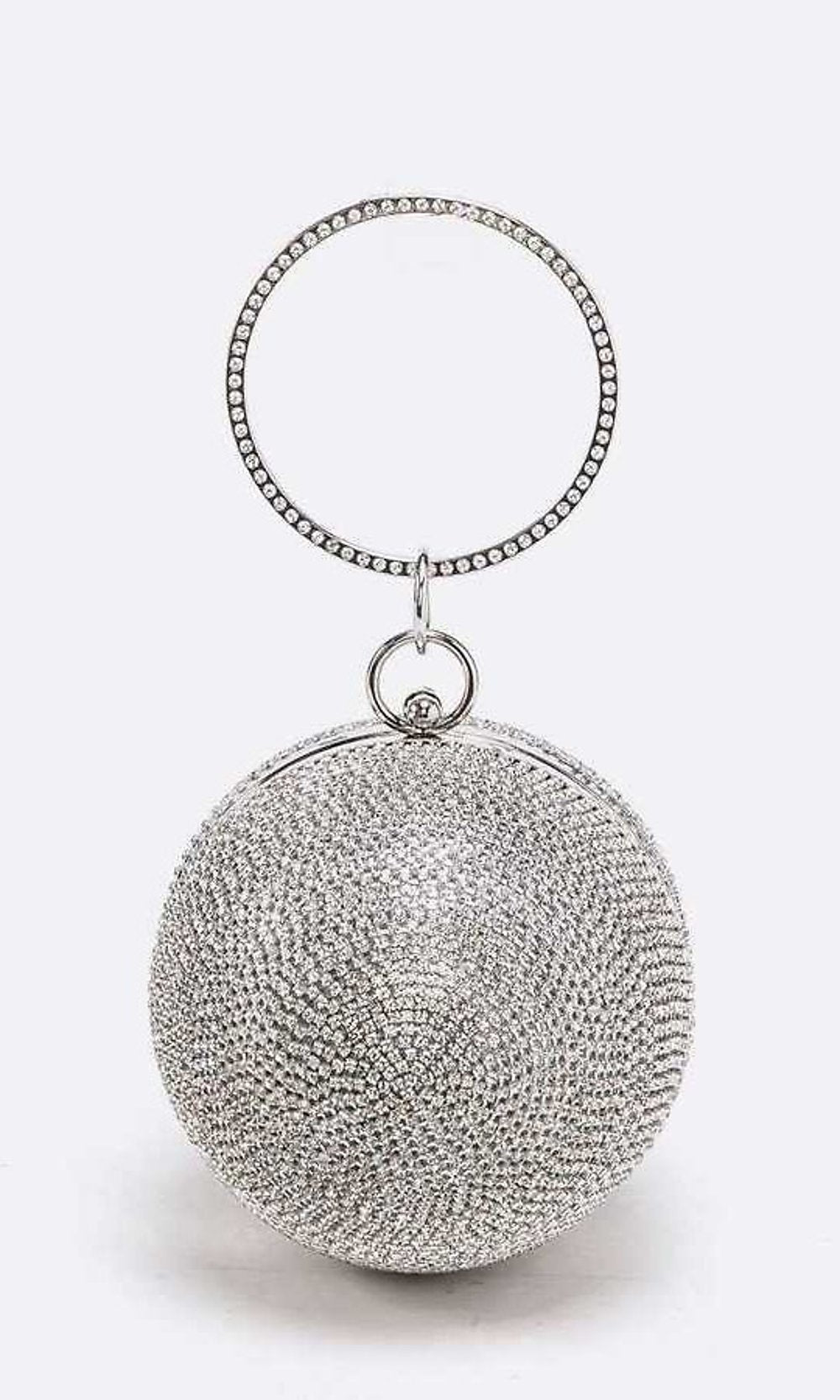 Rhinestone Disco Ball Clutch Purse
